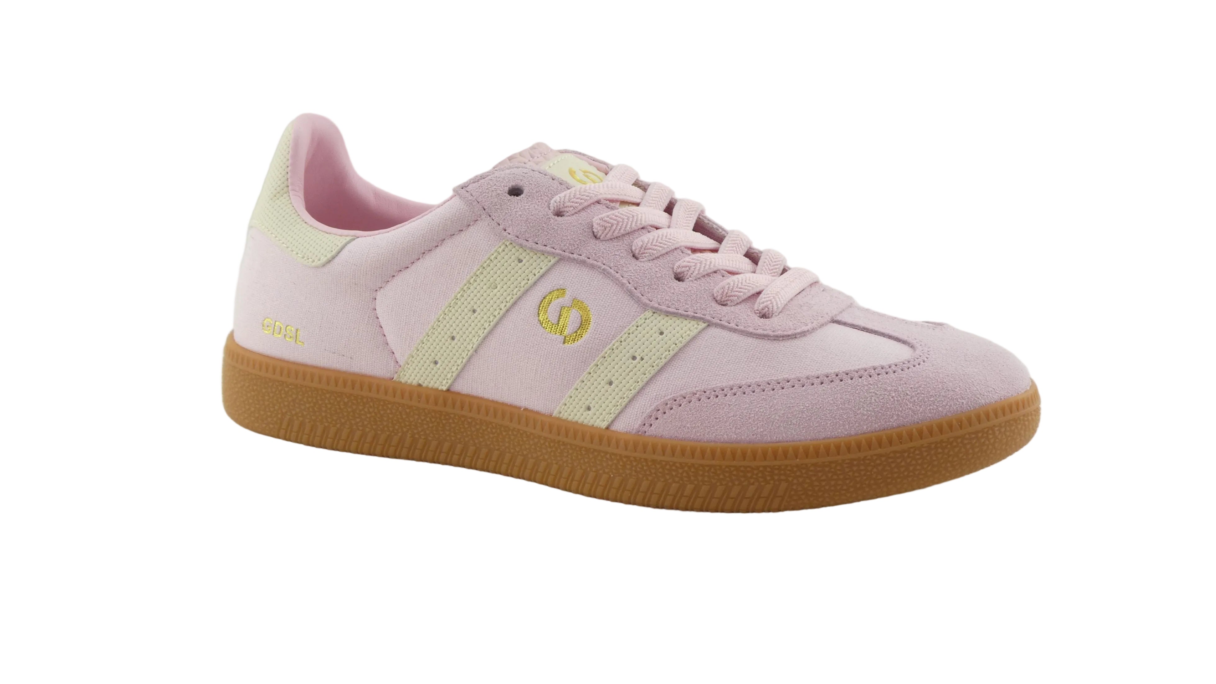 Goodsole 2001 Parallel Pink Canvas Orthotic Friendly Sneaker | Afterpay ...