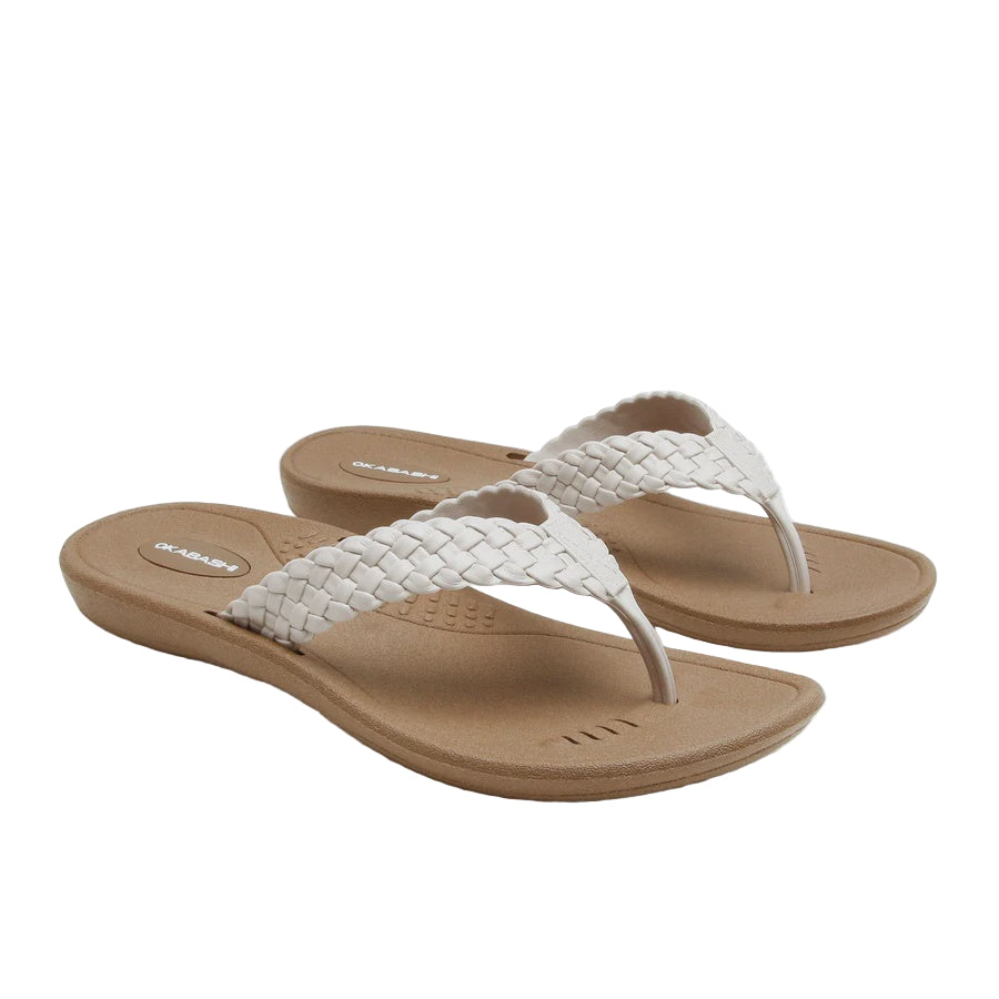 Okabashi Baha Toffee Vanilla Arch Support Thong | Afterpay | Made In ...