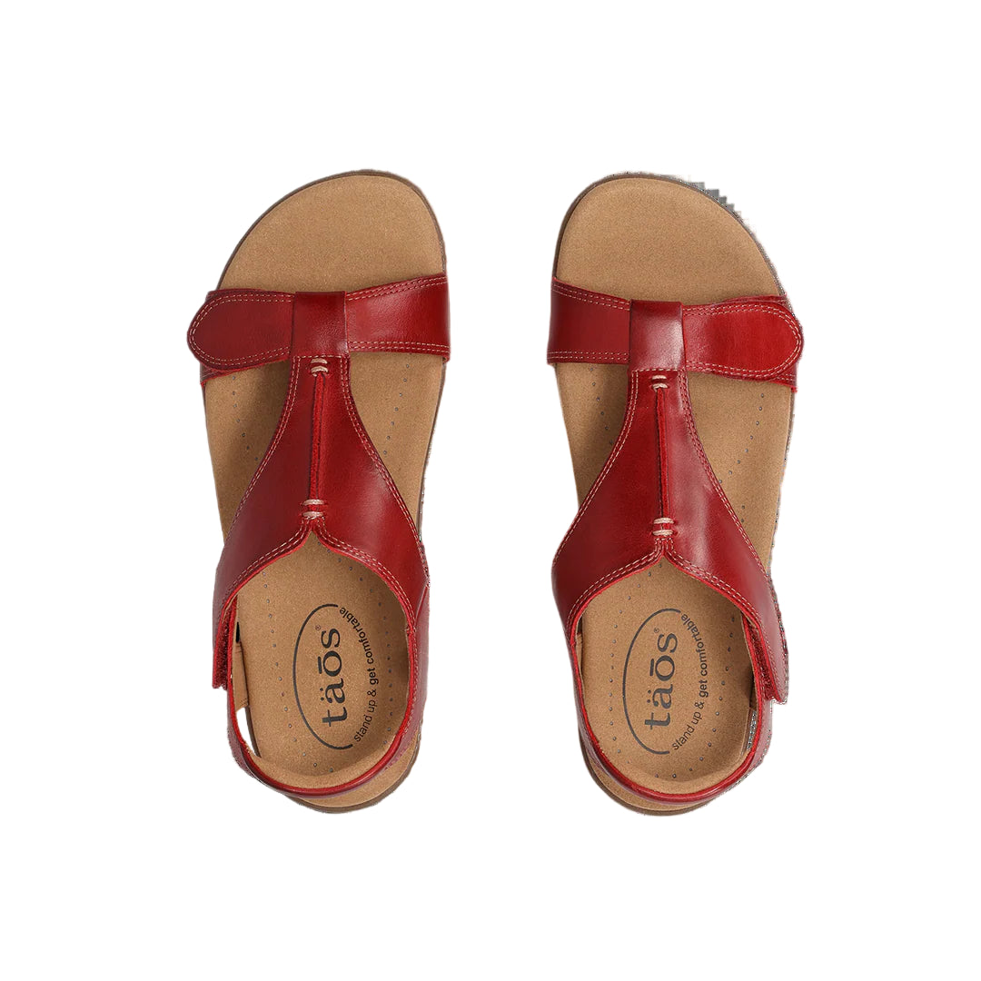 Taos The Show Red Arch Support Sandal | Afterpay | Zippay | Travel ...